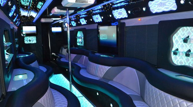 40 passengers party bus rental Vacaville Ca